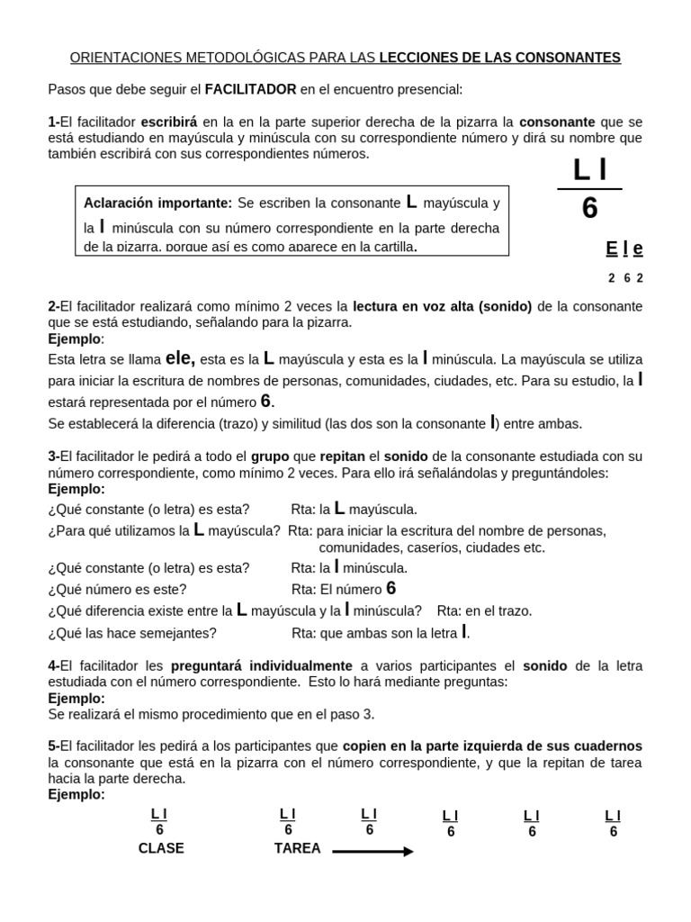 17-Orientaciones Metodol Gicas para Las Lecciones de Las Consonantes ...