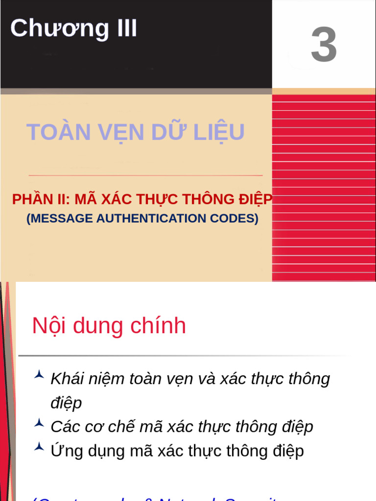 C08 MaXacThucThongDiep | PDF