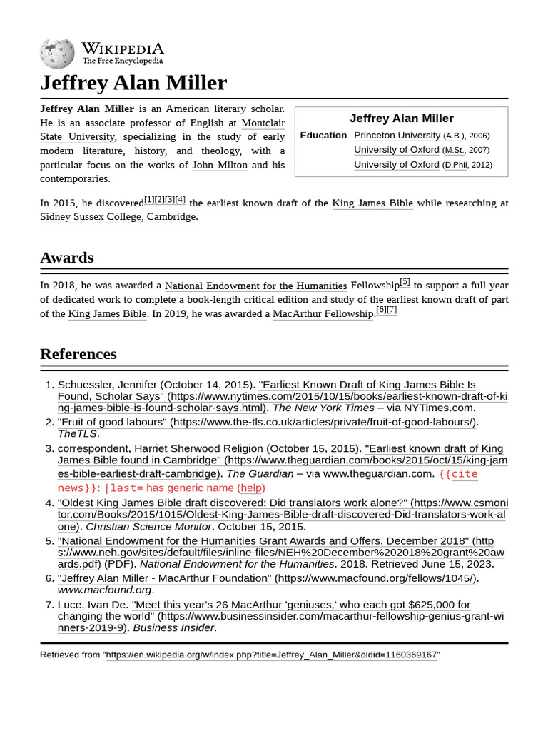 Jeffrey Alan Miller | PDF