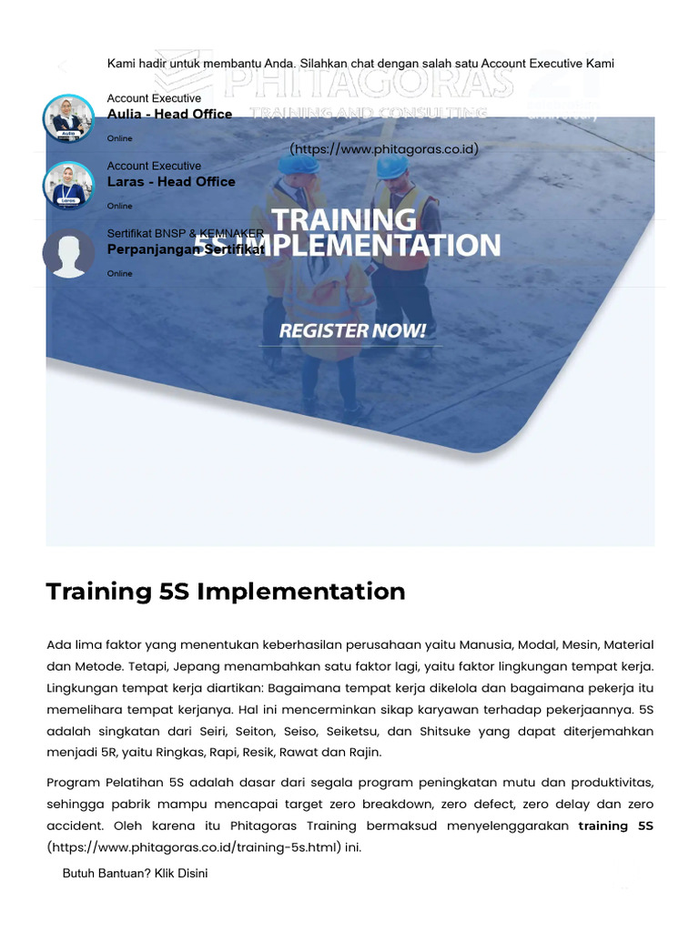 Training 5S Implementation - Training Ahli K3 - HSE Consultant ...