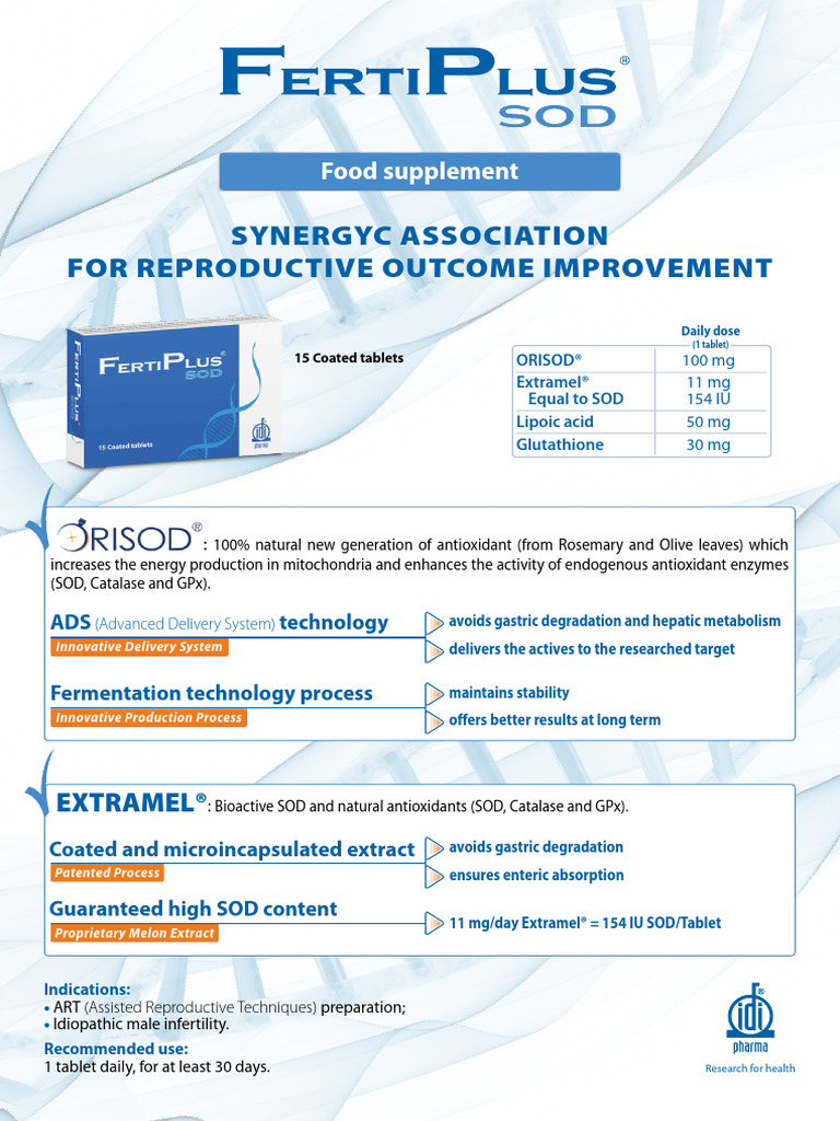 Fertiplus Sod-15 Coated Tablets - Level 1 Web | PDF | Superoxide ...