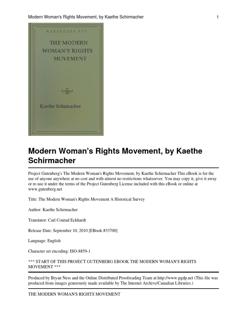 The Modern Womans Rights Mo_ (Z-Library)-1 | PDF | Suffrage ...
