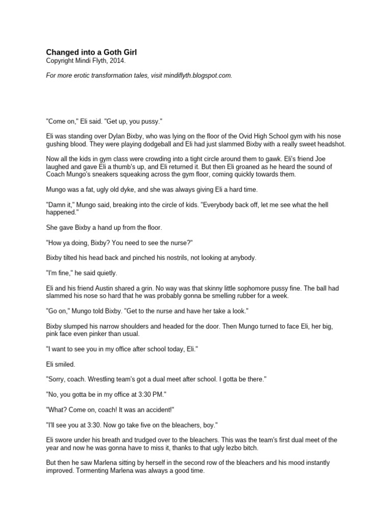 Changed Into A Goth Girl by Mindi Flyth Finalforever | PDF | Bra