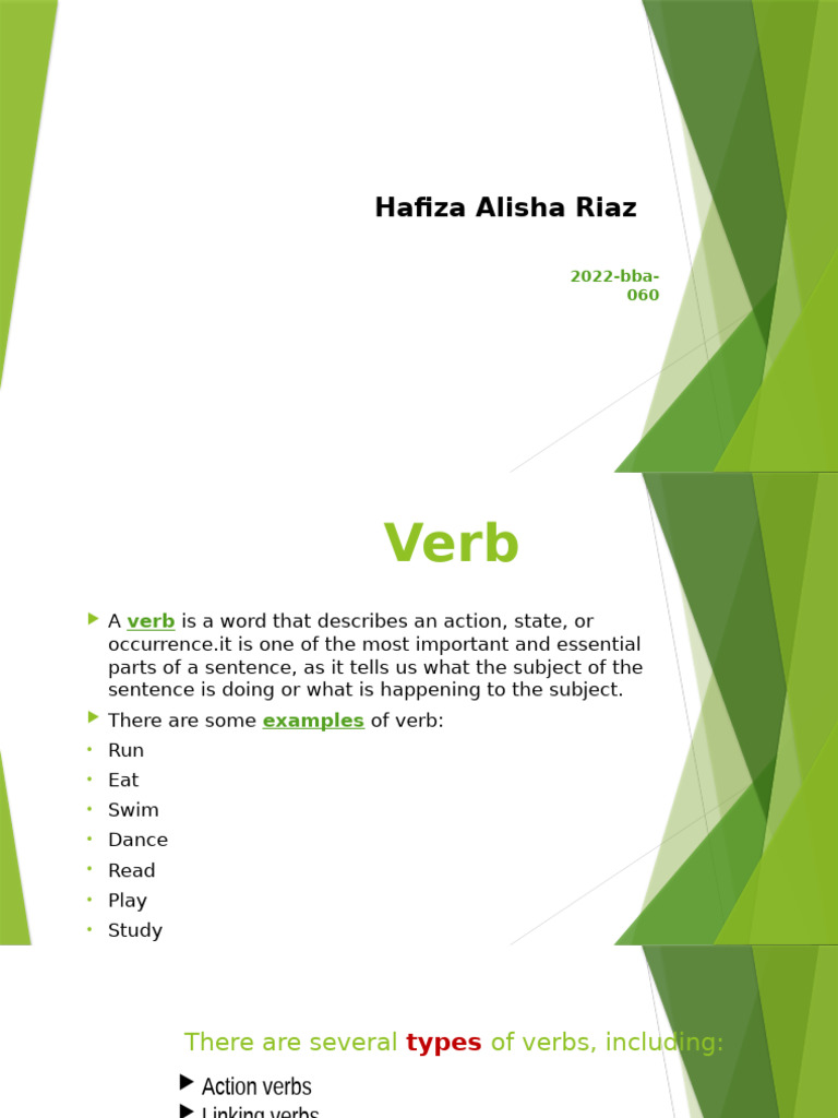 Understanding Verbs: A Quick Guide | PDF