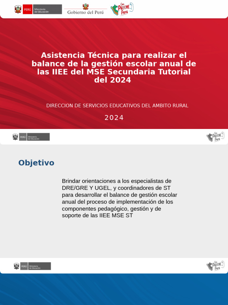 Presentación Sobre Balance ST - 251124 - VF | PDF | Pedagogía
