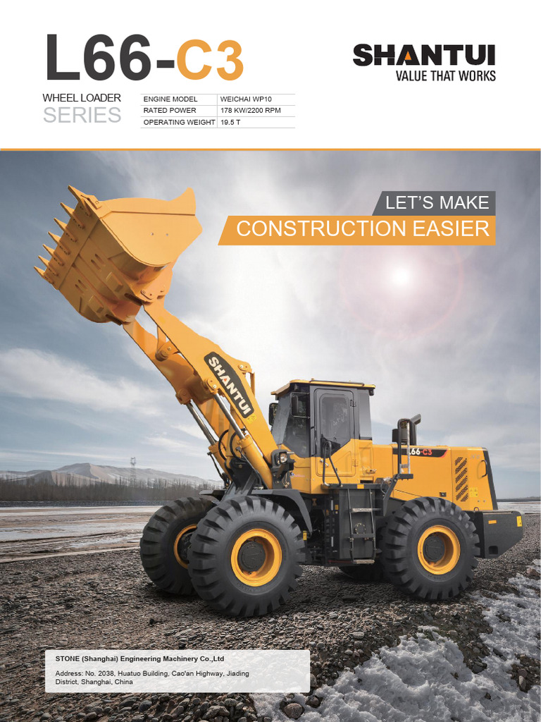 6-Ton Wheel Loader Specifications | PDF | Brake | Steering
