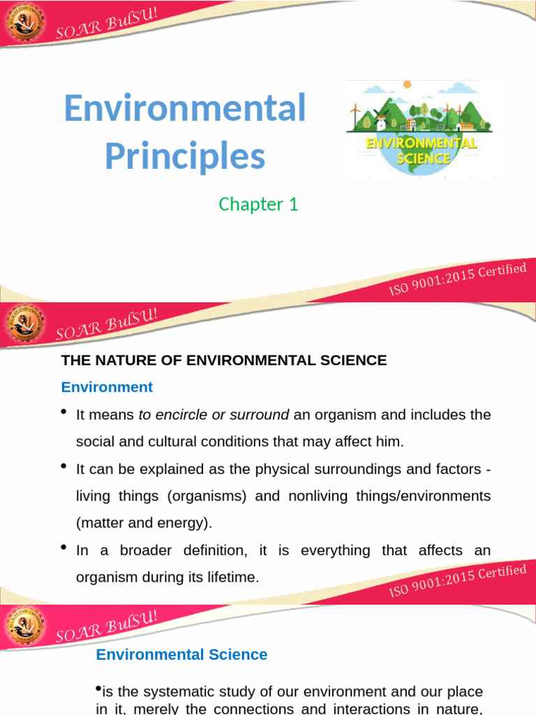 Chapter 1 Envi Principles and Envi Ethics | PDF | Natural Environment | Nature