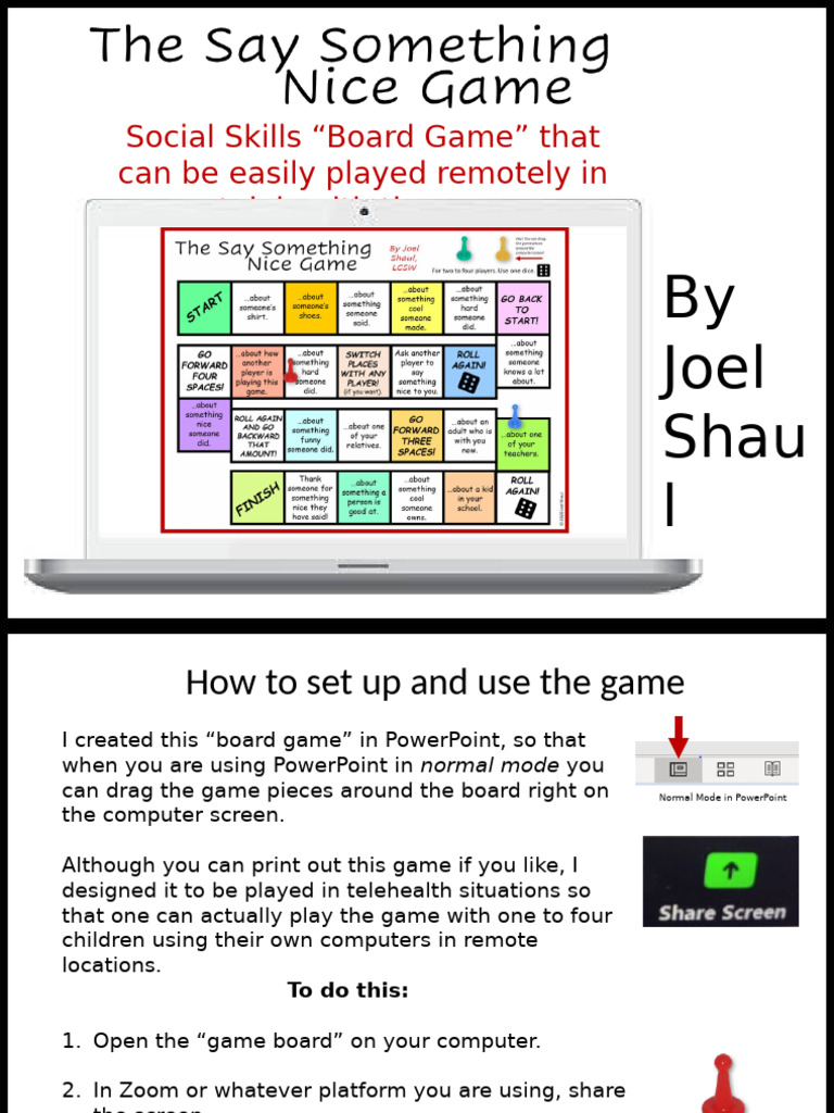 The Say Something Nice Game Download | PDF