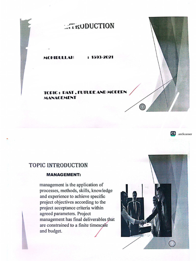 PM Presentation | PDF