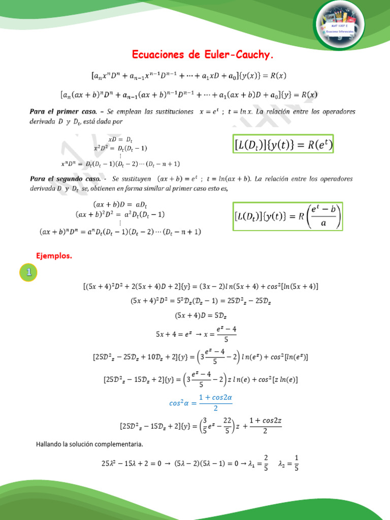 Ecuaciones de Euler | PDF