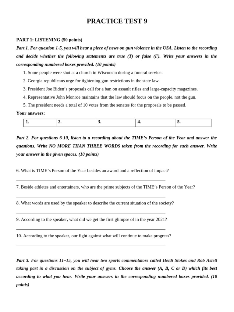 PRACTICE TEST 9 | PDF | Molecular Cloning | Cloning