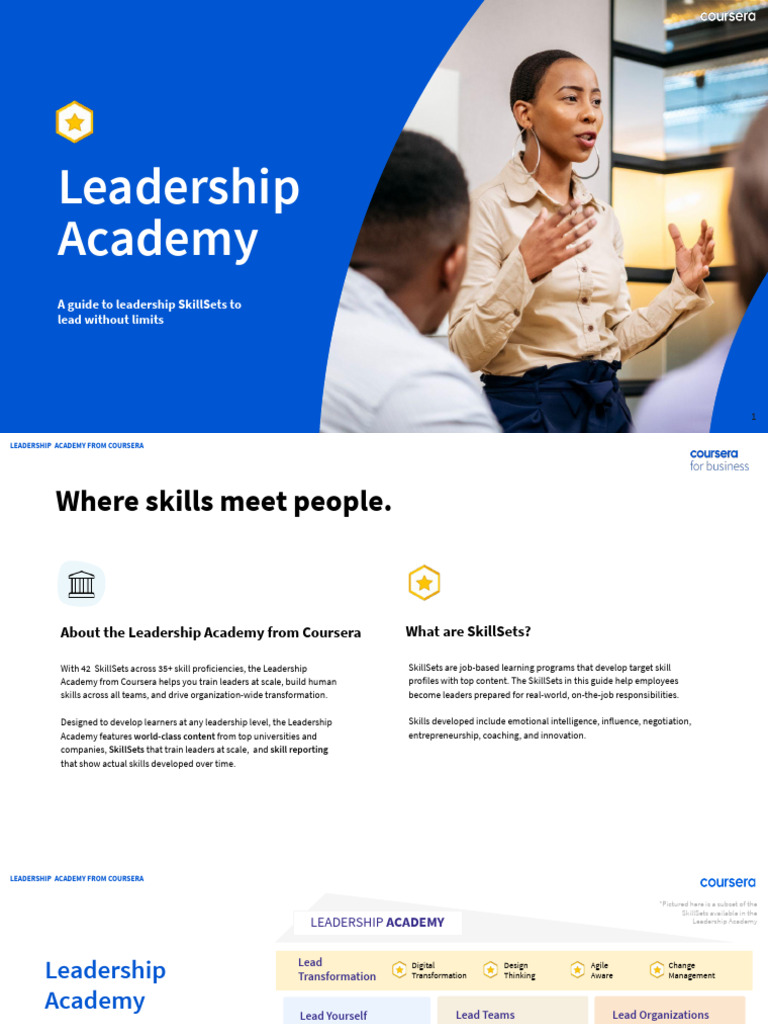Leadership Academy SkillSets Guide | PDF | Leadership | Organization ...
