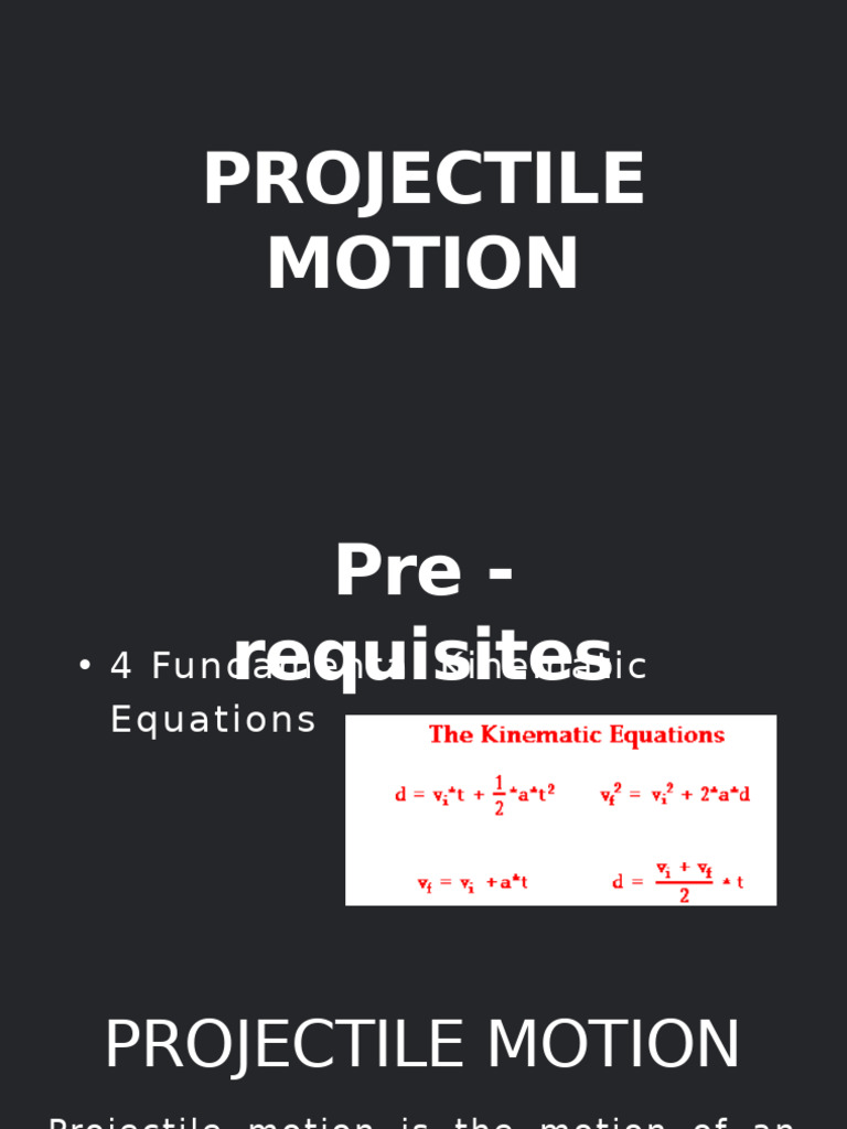 Projectile Motion 2 | PDF