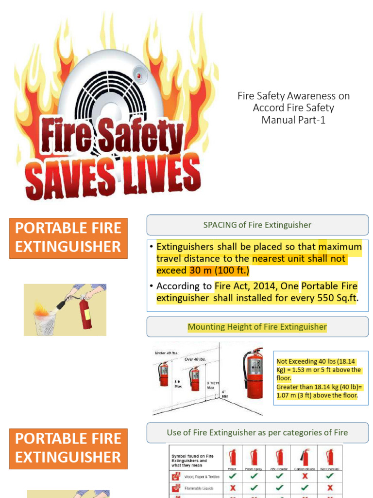 Accord Fire Safety Manual Summary | PDF | Stairs | Wall