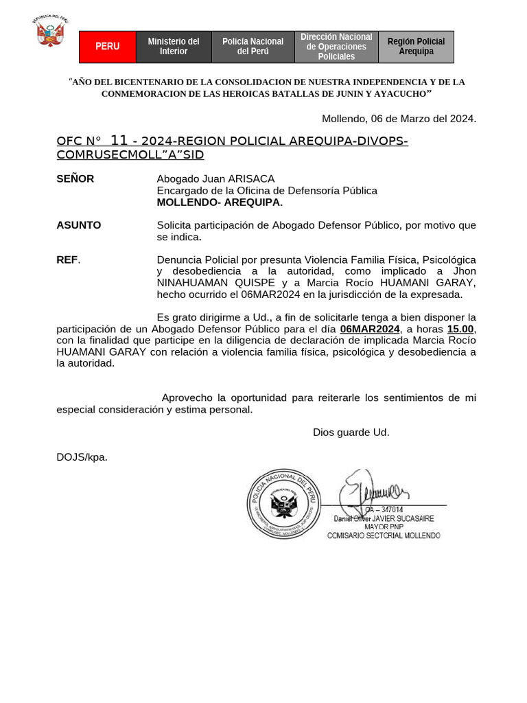 Solicita Abogado de Oficio | PDF