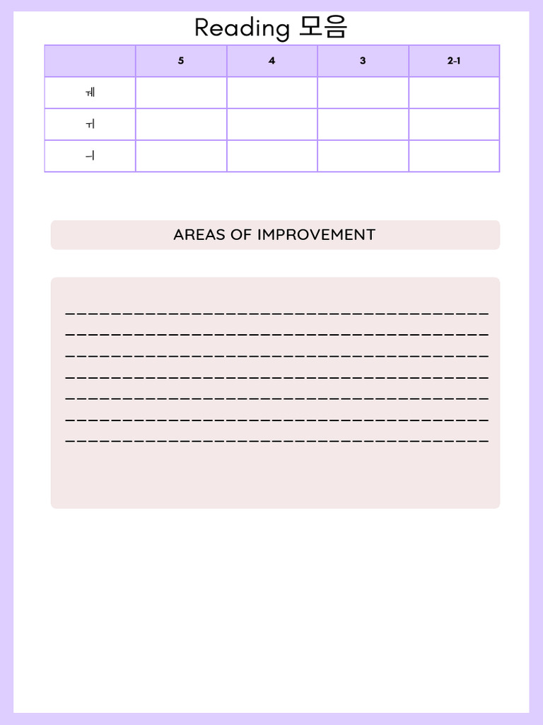 Reading Record Student Assessment Data Sheet | PDF