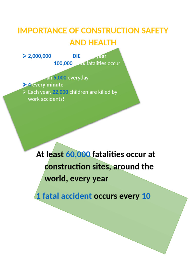 Statistics Construction Safety and Health | PDF