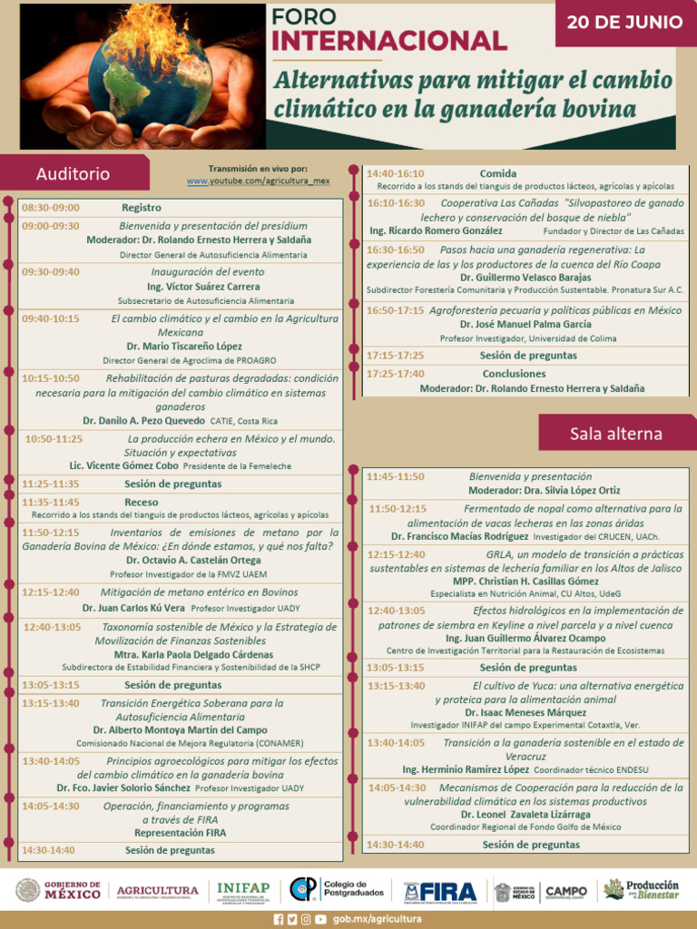 Programa Foro Ganaderia Cambio Climatico 2024 | PDF | Ganado | Agricultura