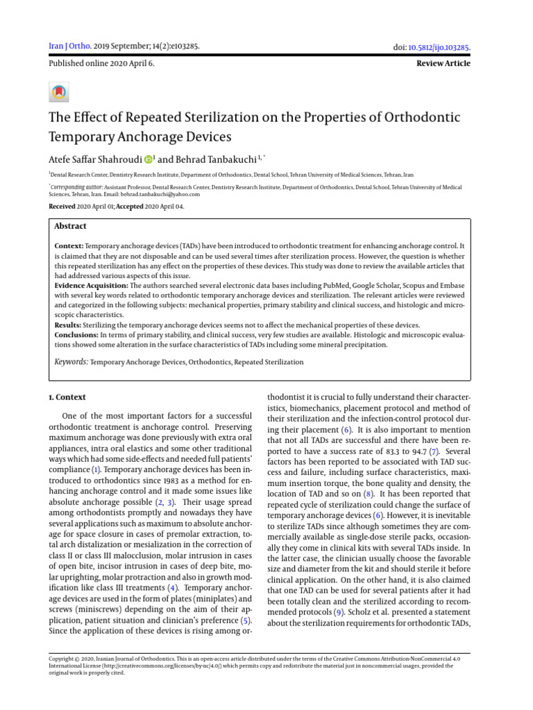 IJO Volume 14 Issue 2 Pages 1-4 | PDF | Sterilization (Microbiology ...