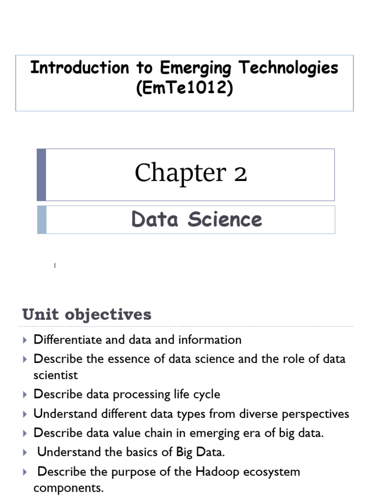 Introduction to Data Science Concepts | PDF | Apache Hadoop | Data Type