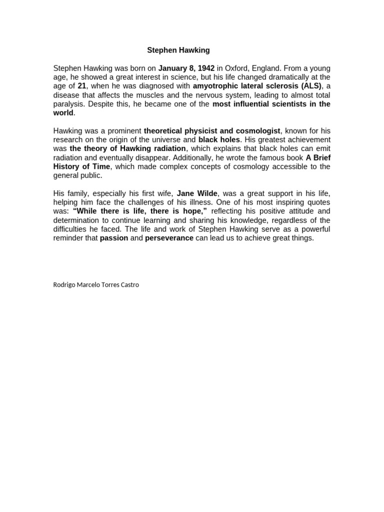 Stephen Hawking | PDF