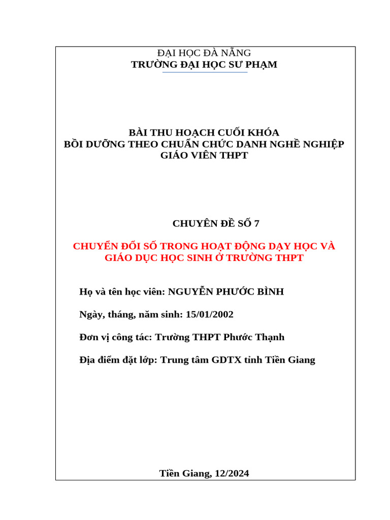 cd7 NPBinh | PDF