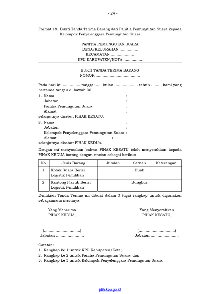 BTTB Dari PPS Ke KPPS | PDF