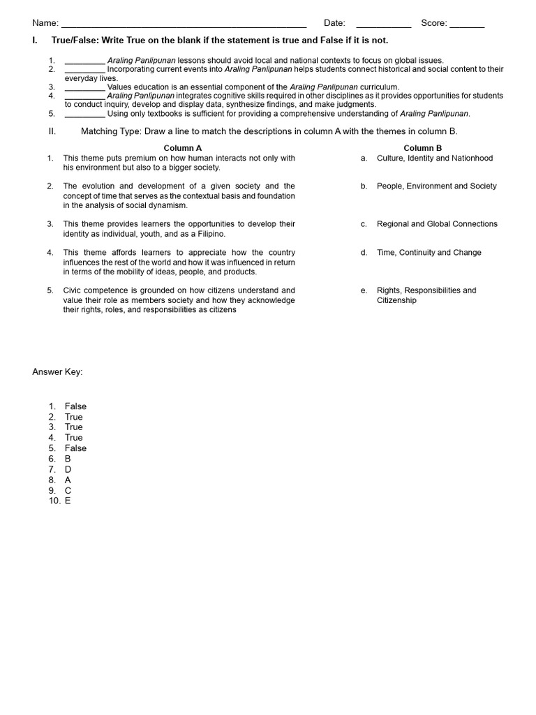 ESC 17- Module 2 Quiz | PDF | Social Sciences | Learning