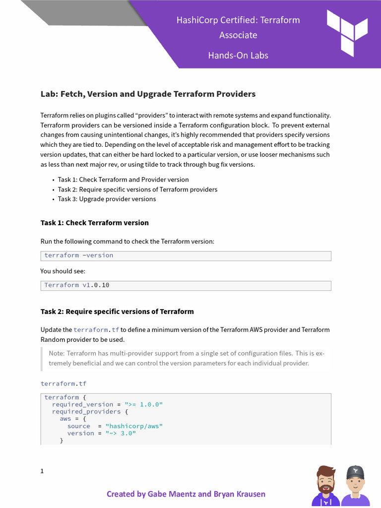Fetch+Version+and+Upgrade+Terraform+Providers | PDF | Version Control ... Fetch+Version+and+Upgrade+Terraform+Providers | PDF | Version Control ...