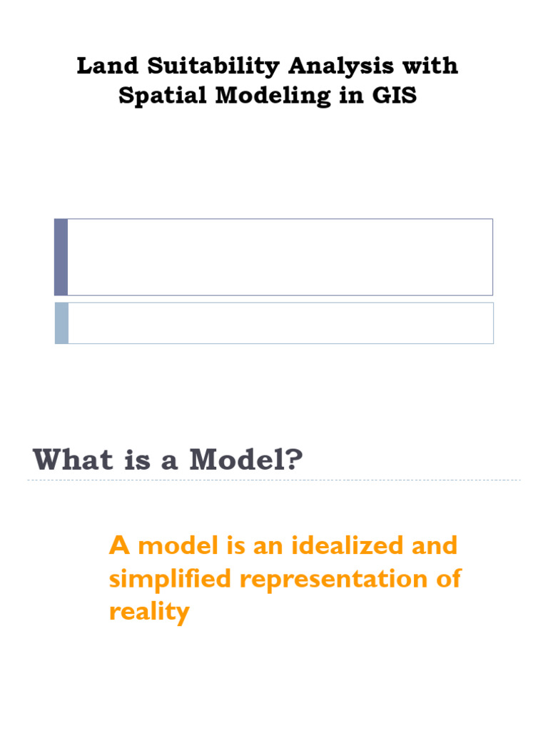 Land Suitability Analysis | PDF | Geographic Information System | Map