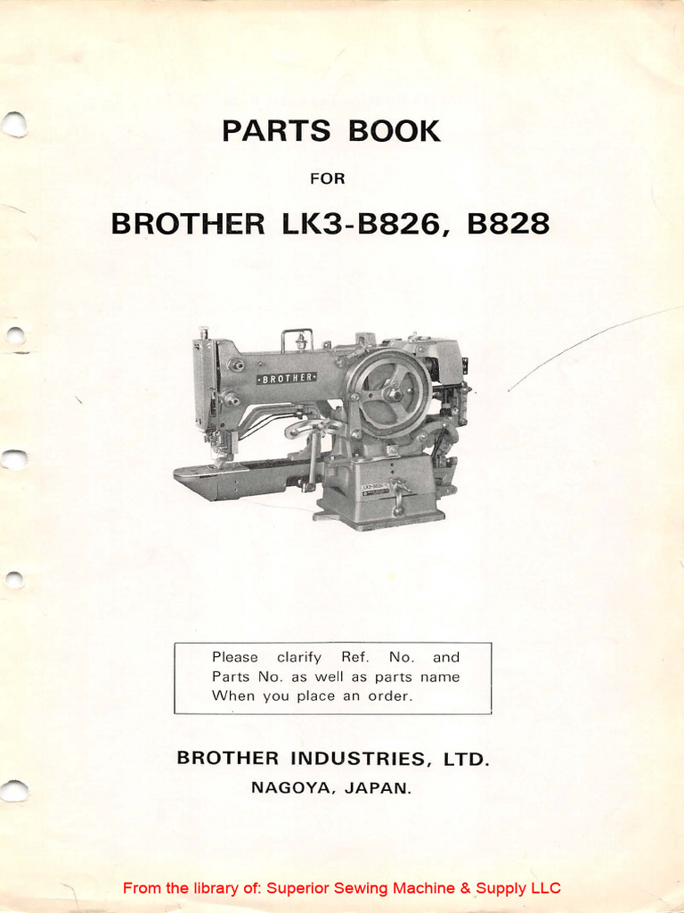 Brother LK3 B826, B828 | PDF
