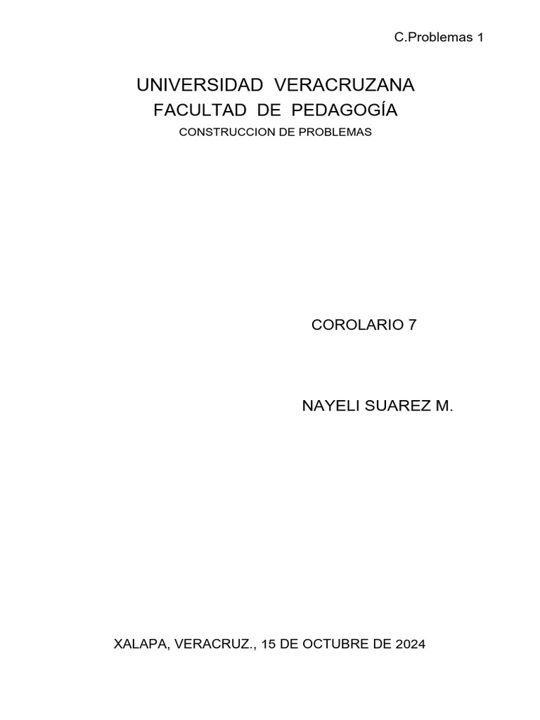 Corolario 7 - Notas de Clases | PDF