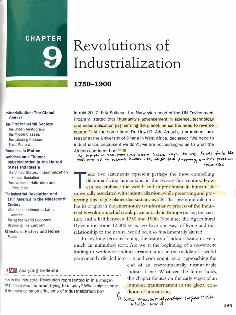 Textbook Unit 4 Part 2 - Ch. 9 | PDF | Industrial Revolution | Coal
