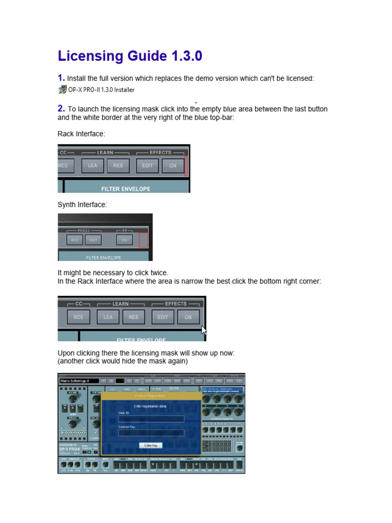 Software Licensing Instructions Pdf