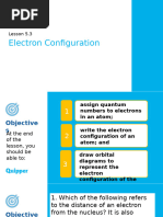 Electron Configuration of Elements Using SPDF Notation | PDF | Science & Mathematics