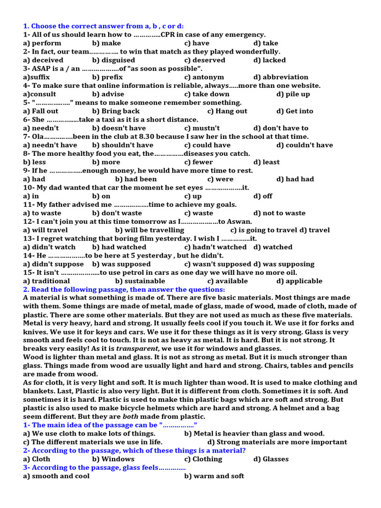 test six | PDF | King Lear