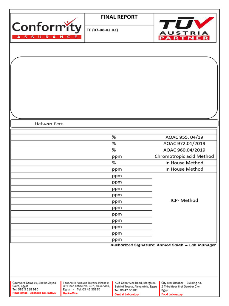 Egc I 20240443 Techn Ical Urea | PDF