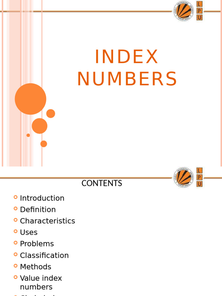 Topic 4 - Index Number | PDF | Index (Economics) | Price Indices