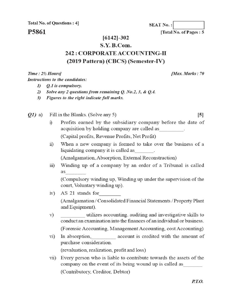 Test Sheet Commerce | PDF