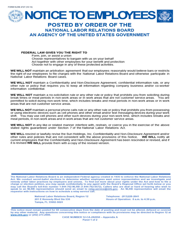 Work 2 | PDF | National Labor Relations Board | Unfair Labor Practice