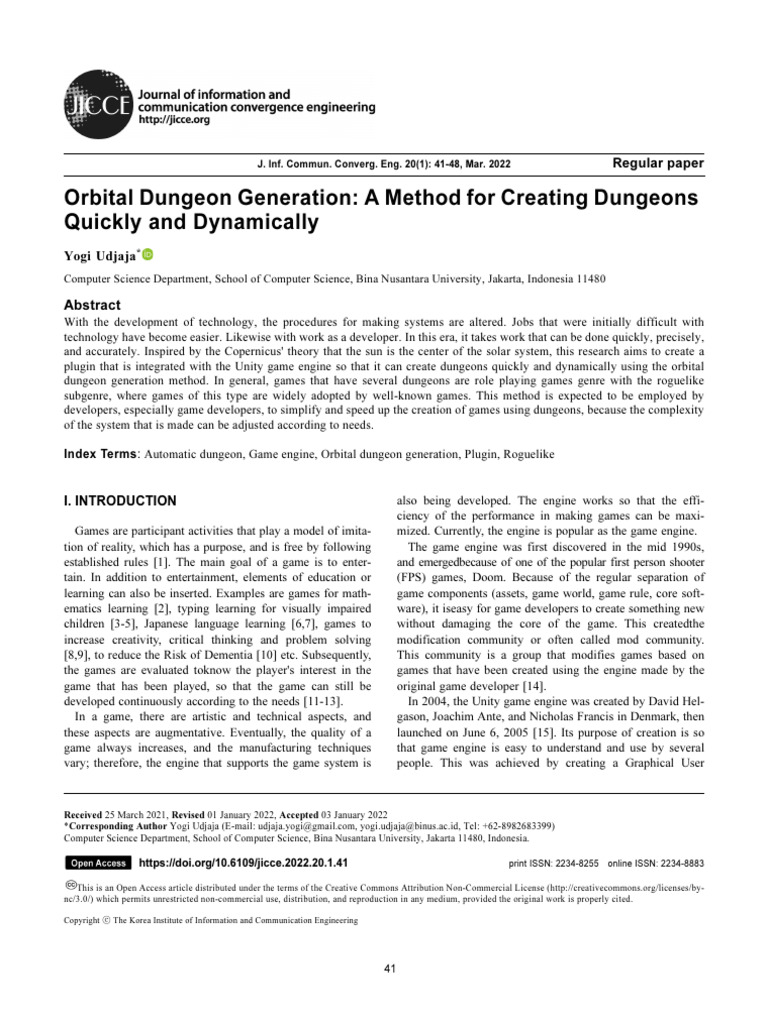 Orbital Dungeon Gen | PDF