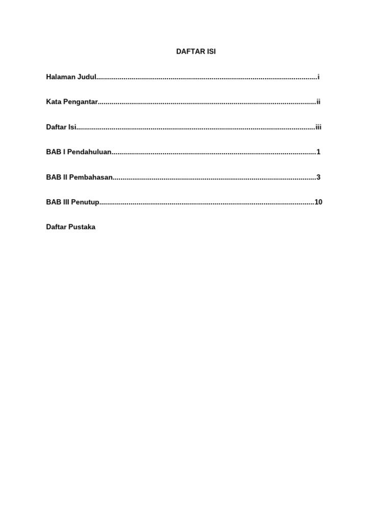 Daftar Isi Manlab | PDF