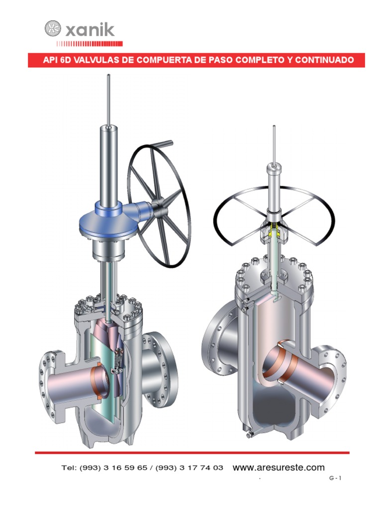 Válvulas de Compuerta API 6D | PDF | Tecnologías de gas | Plomería