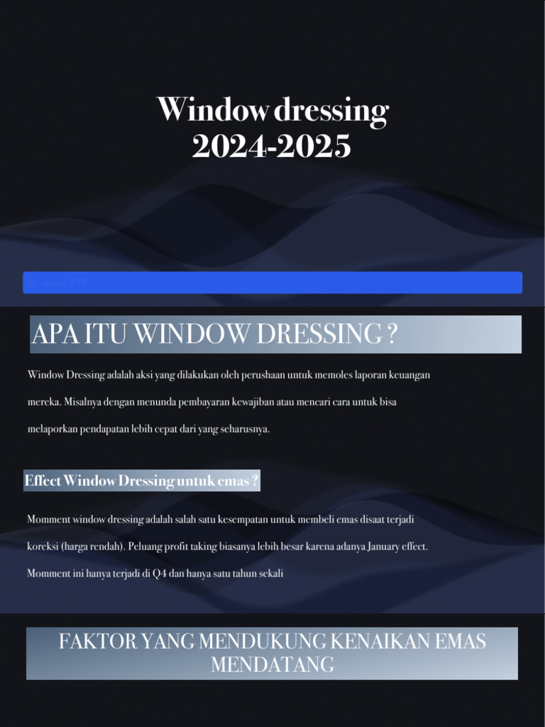 Window Dressing 2024-2025 Dwi | PDF