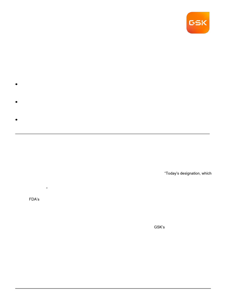 Jemperli FDA BTD Press Release 161224 | PDF | Health Sciences | Health Care