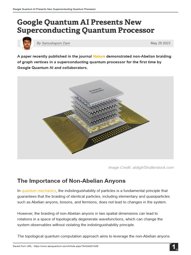 Quantum Processor Breakthrough | PDF | Quantum Computing | Quantum ...