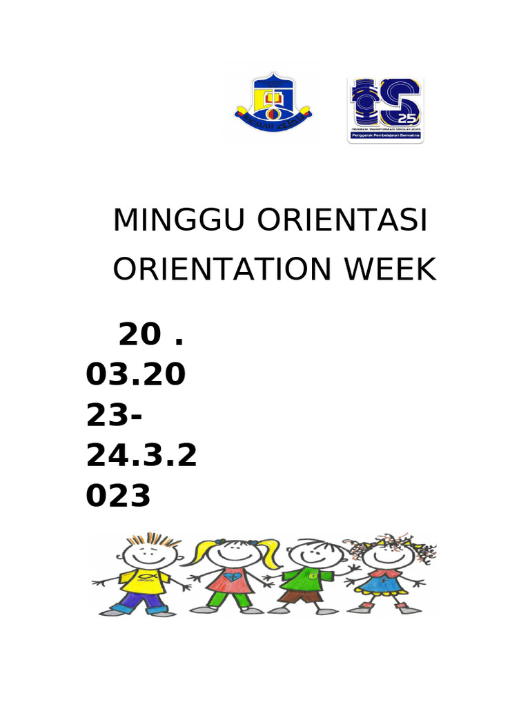 Minggu Orentasi Pra SKSD 2023 | PDF