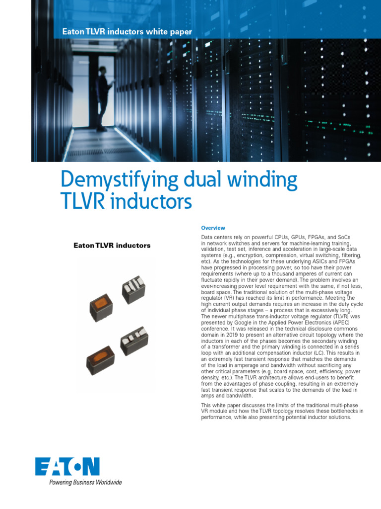 TLVR Inductor Topology Explained | PDF | Transformer | Inductor