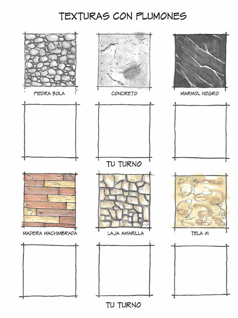 03. Texturas con plumon(2) | PDF
