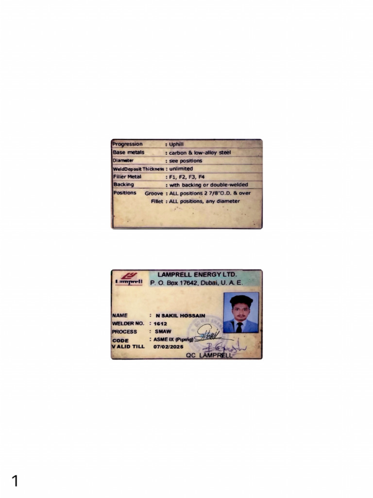 Welder Qualification Docu | PDF